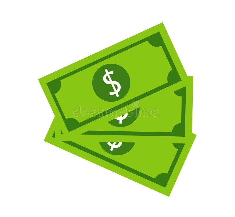Money Icon Vector Illustration Stock Vector - Illustration of rich ...