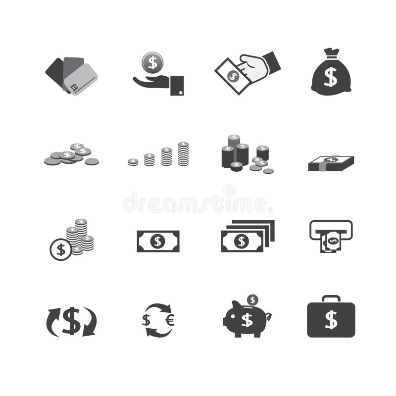 Money icon stock vector. Illustration of cash, earning - 43307736