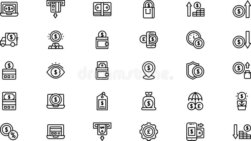Money Icons High-Quality Vector Icons Collection with Editable Stroke ...