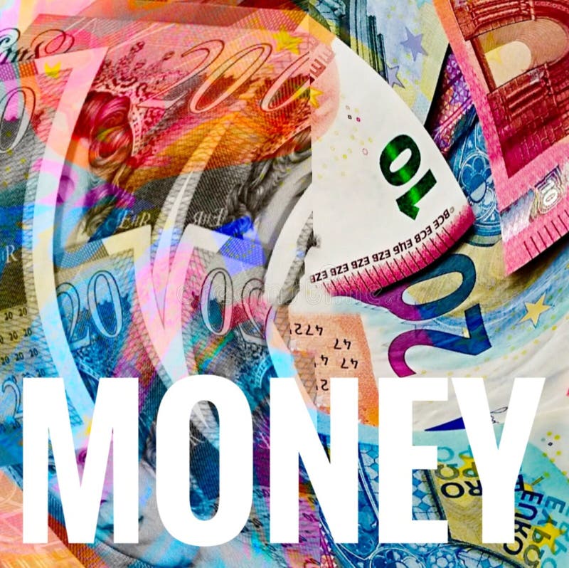 Money Illustration Header Background. Financial Crisis Stock Photo ...