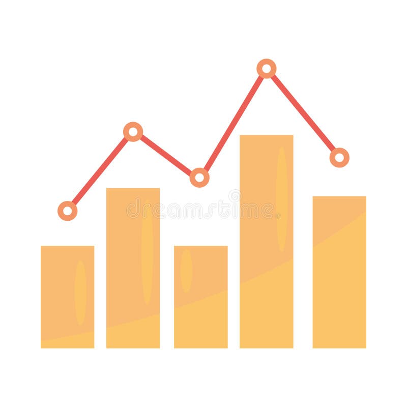 Money Income Chart Financial Stock Vector - Illustration of isolated ...