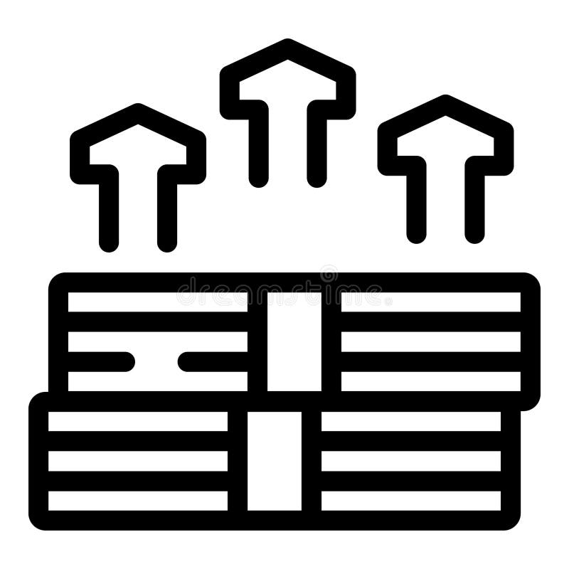 Money Increasing with Up Arrows Indicating Financial Success Stock ...