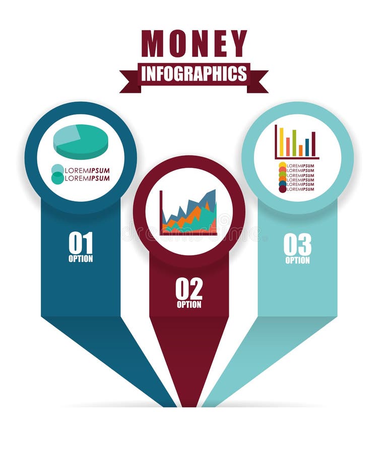 Money infographic design. stock vector. Illustration of infochart ...