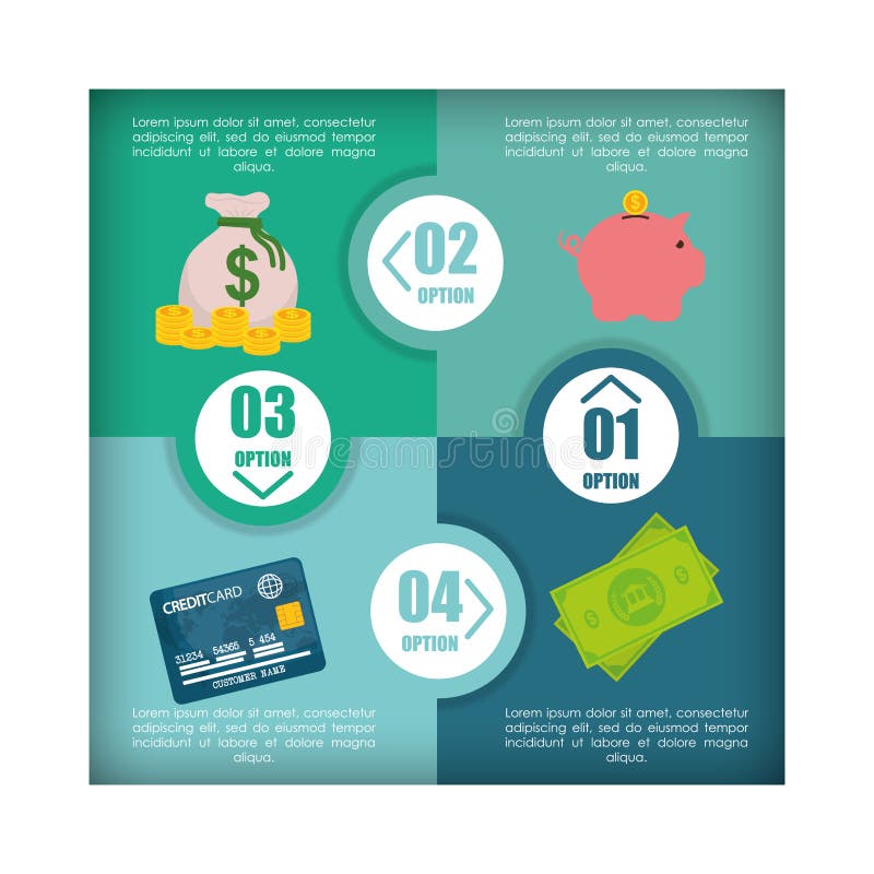 Money infographic design. stock vector. Illustration of chart - 58705156