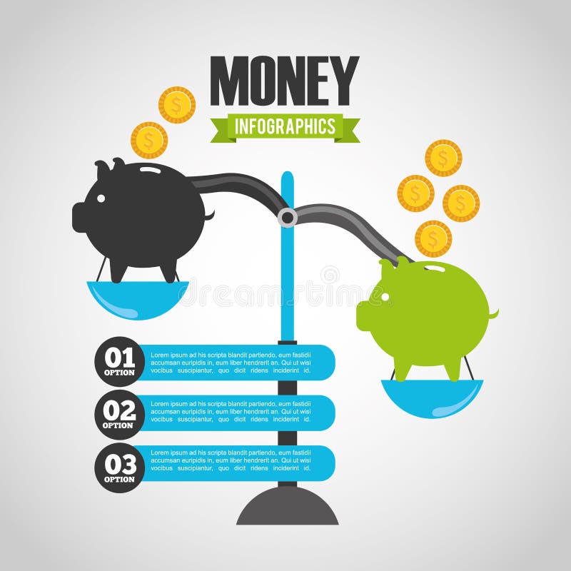 Money infographic stock vector. Illustration of data - 59534150