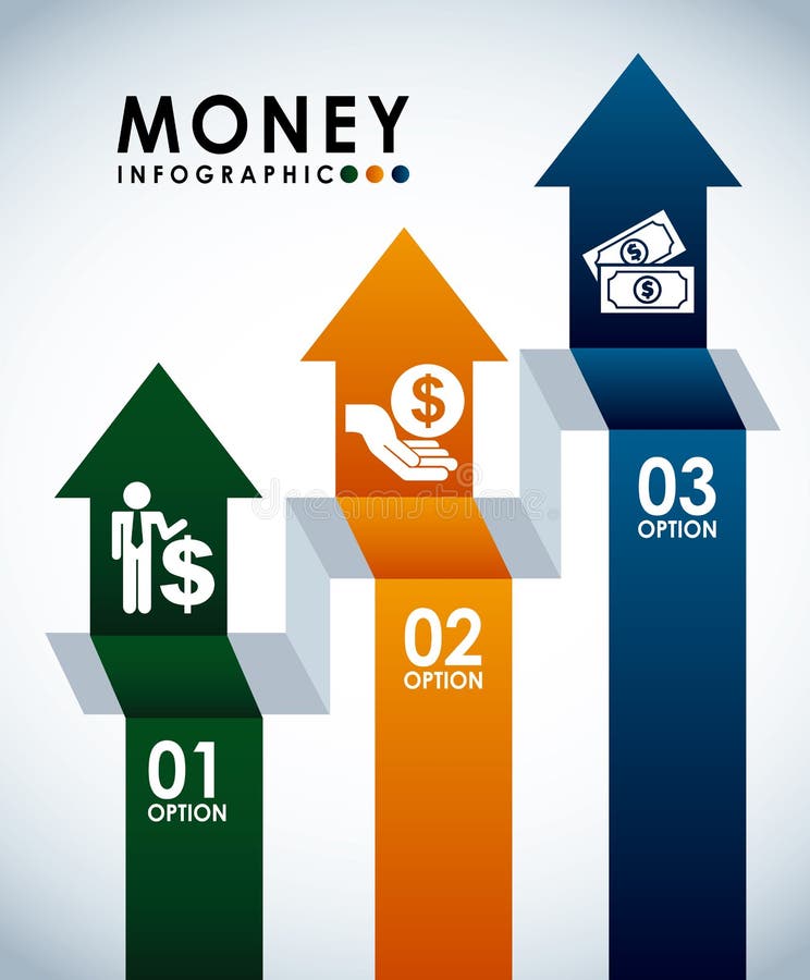Money infographics stock vector. Illustration of businessman - 50136243