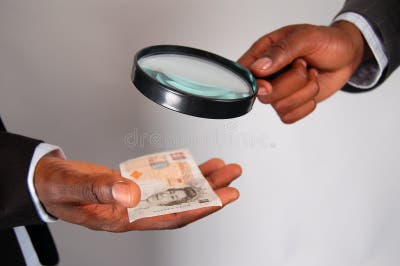 Money Inspection 2 editorial stock image. Image of illegal - 1261869