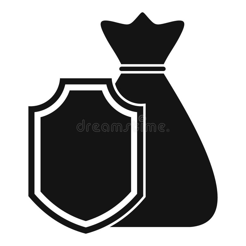Money Insurance Icon, Simple Style Stock Vector - Illustration of ...