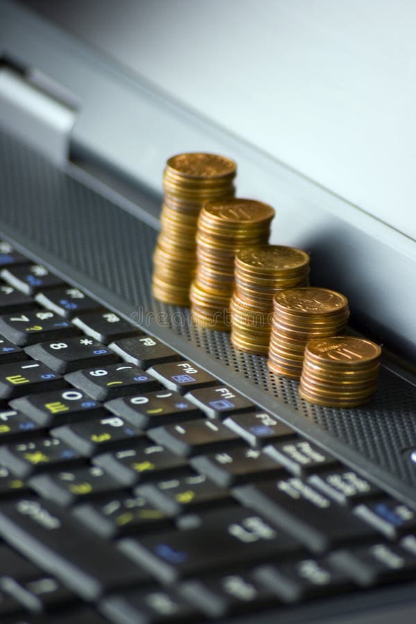 Money into internet stock image. Image of buying, investment - 6500461
