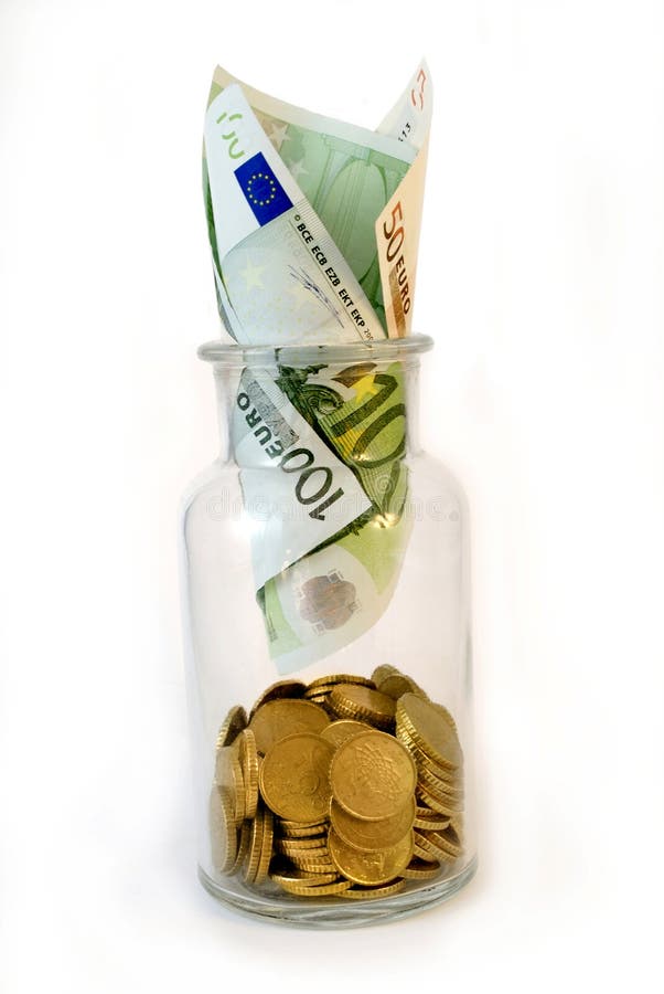 Money Jar stock image. Image of banking, crammed, finance - 9140529