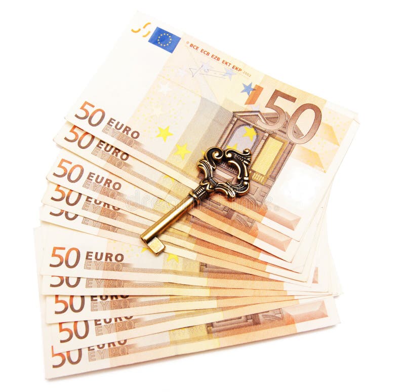Money and key stock photo. Image of business, isolated - 15560774