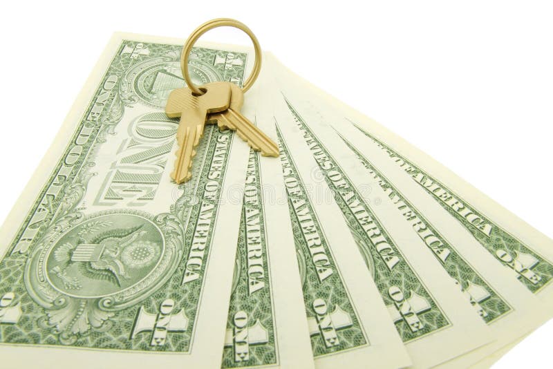 Money and Keys for New House Stock Image - Image of luck, dollars: 7502335