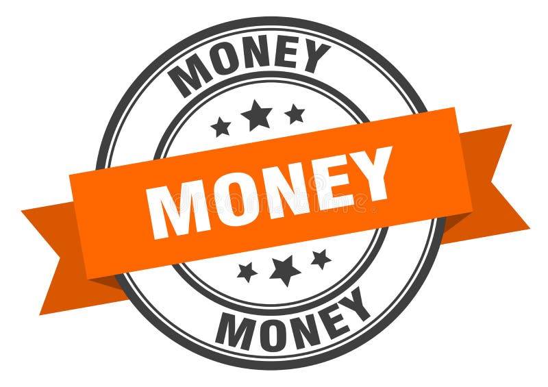 Money Label. Money Round Band Sign Stock Vector - Illustration of ...