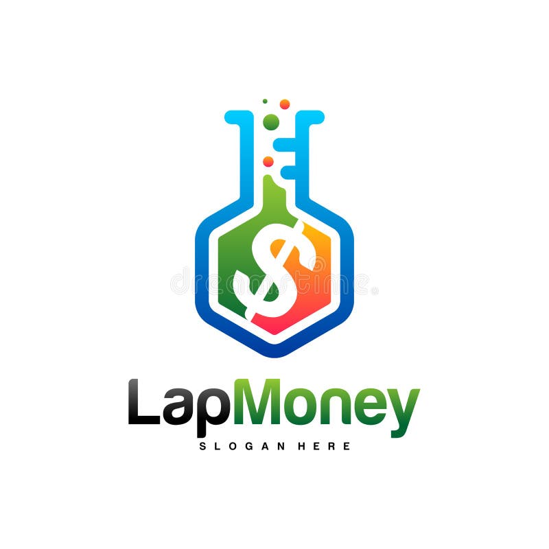 Money Lap Logo Design Vector Concept. Lap Money Logo Template. Icon ...