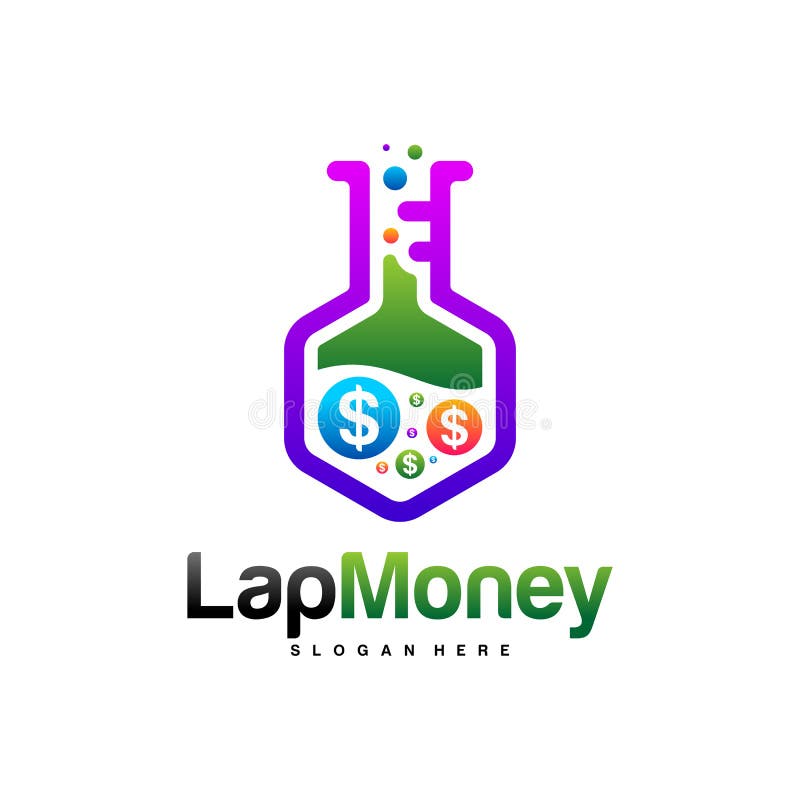 Money Lap Logo Design Vector Concept. Lap Money Logo Template. Icon ...