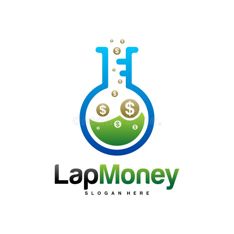 Money Lap Logo Design Vector Concept. Lap Money Logo Template. Icon ...