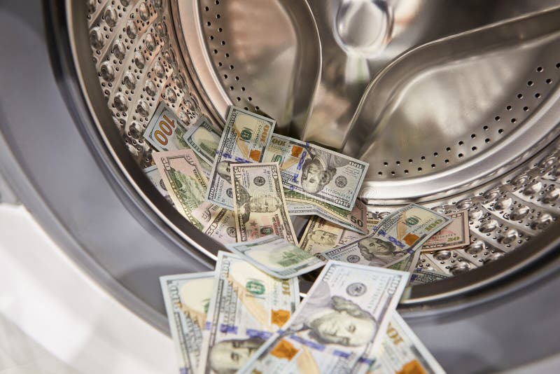 Money Laundering. Money Cleaning Concept Stock Photo - Image of forgery ...