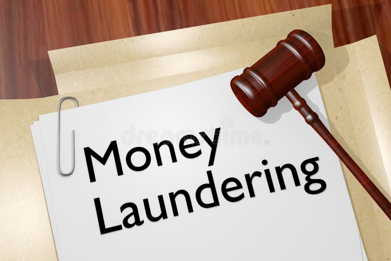 Money Laundering concept stock illustration. Illustration of document ...