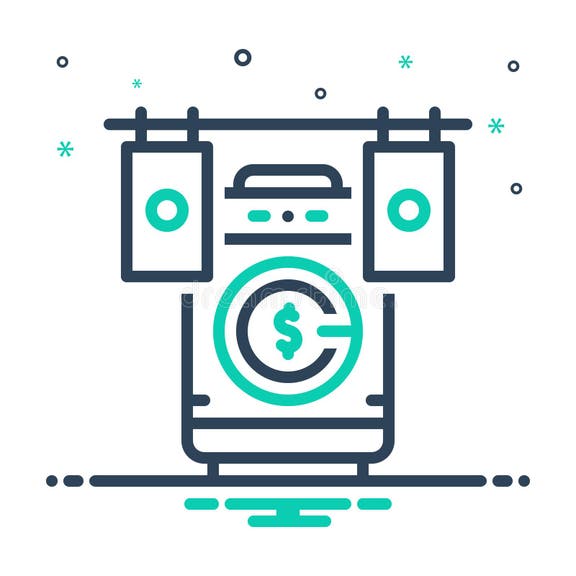 Mix Icon for Money Laundering, Money and Financial Stock Vector ...