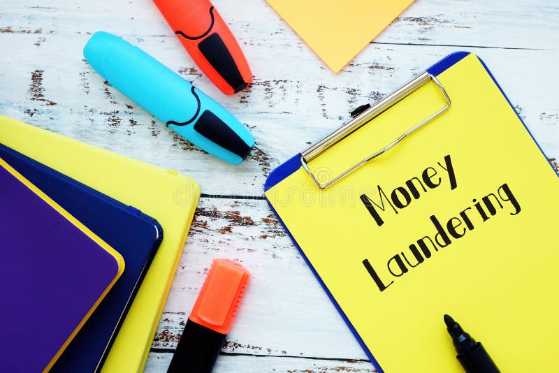 Money Laundering Phrase on the Sheet Stock Image - Image of ...