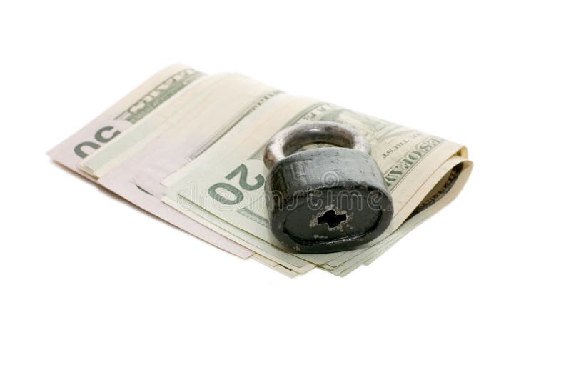 Money and the lock stock image. Image of savings, padlock - 12568975