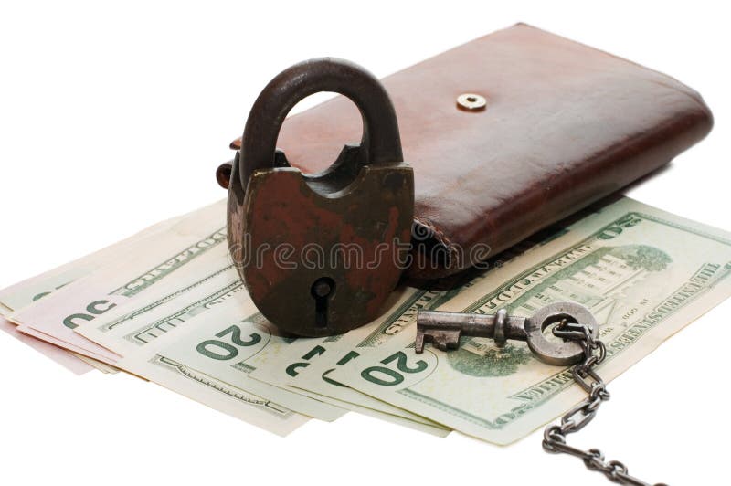 Money and the lock stock photo. Image of code, purse - 13449968