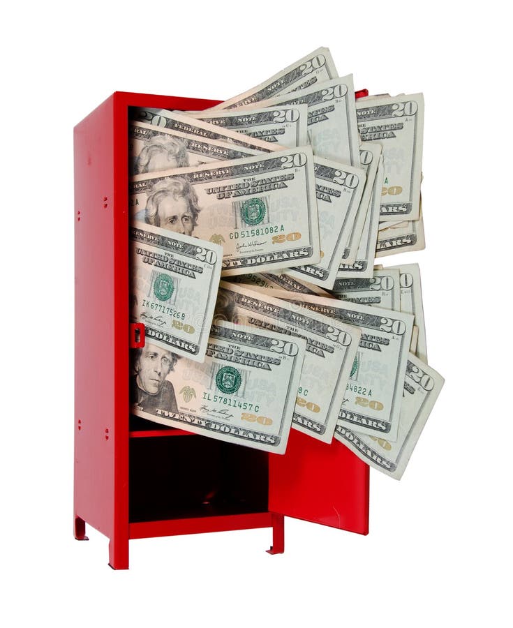 Money in Locker stock photo. Image of school, tuition - 31717372