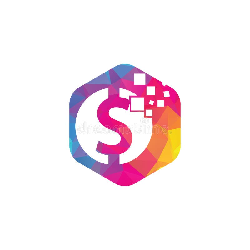 Money Logo Design. Digital Money Logo. Stock Vector - Illustration of ...