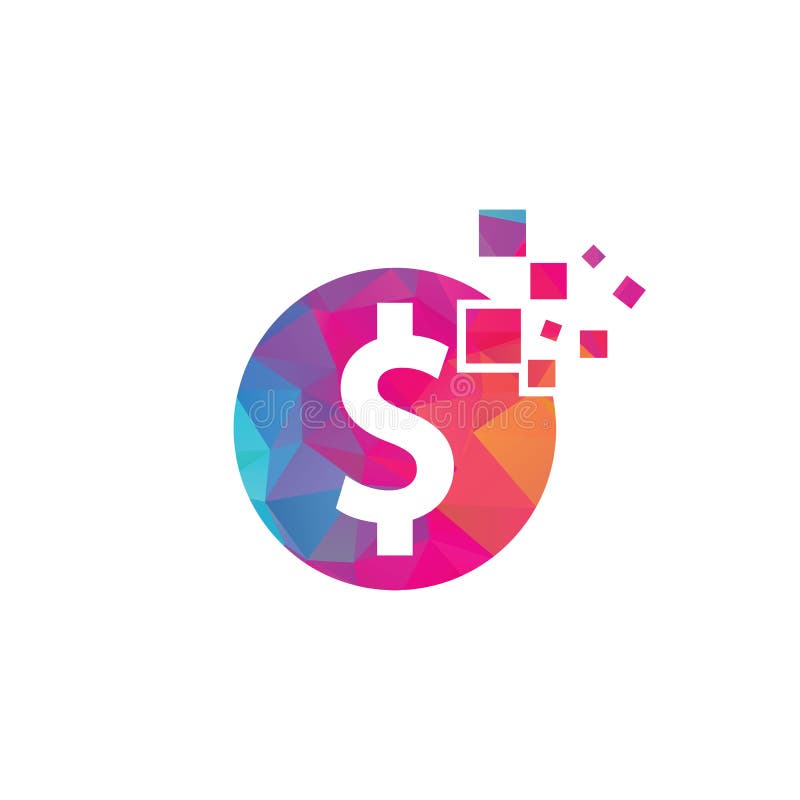Money Logo Design. Digital Money Logo. Stock Vector - Illustration of ...