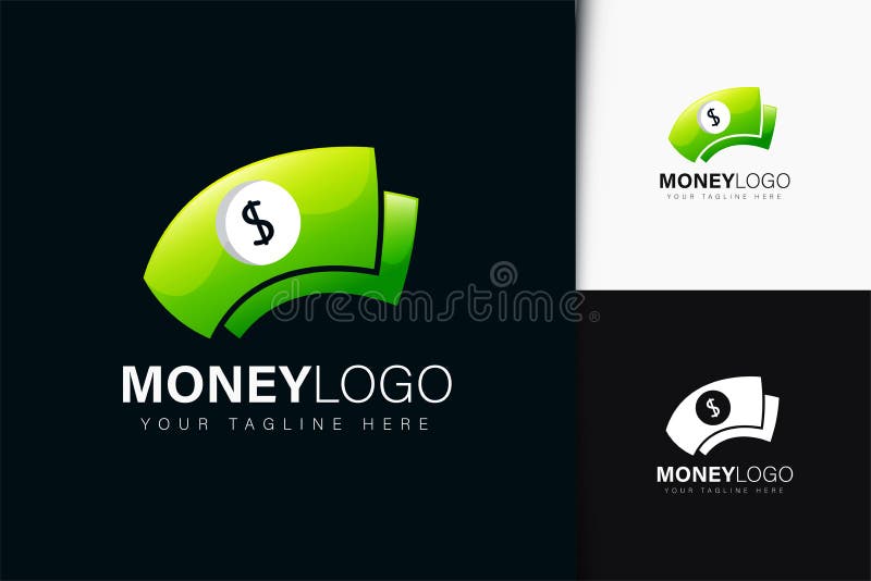 Money Logo Design with Gradient Stock Vector - Illustration of ...