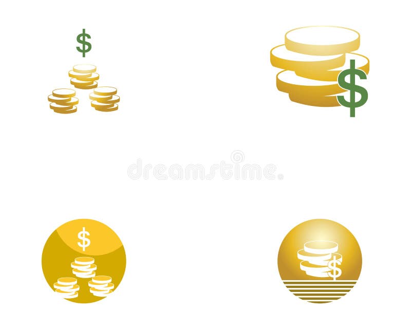Money logo vector template stock vector. Illustration of chart - 129344164