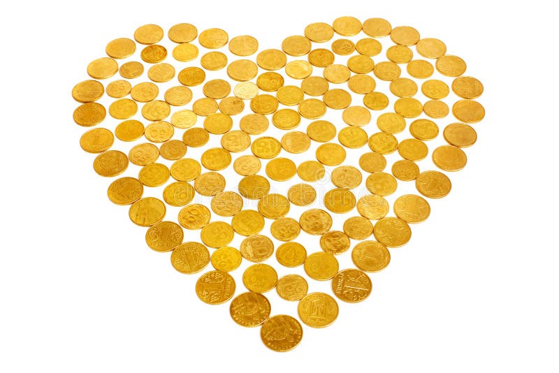 139 Gold Coin Heart Shape Stock Photos - Free & Royalty-Free Stock ...