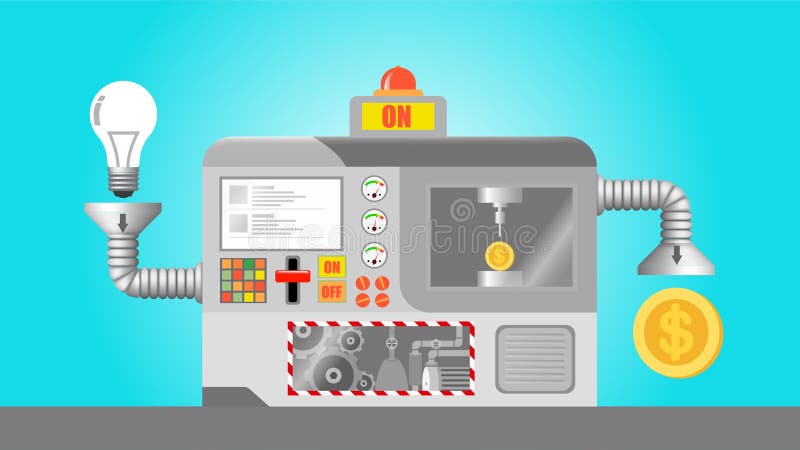Money Making Machine Stock Illustrations – 644 Money Making Machine ...