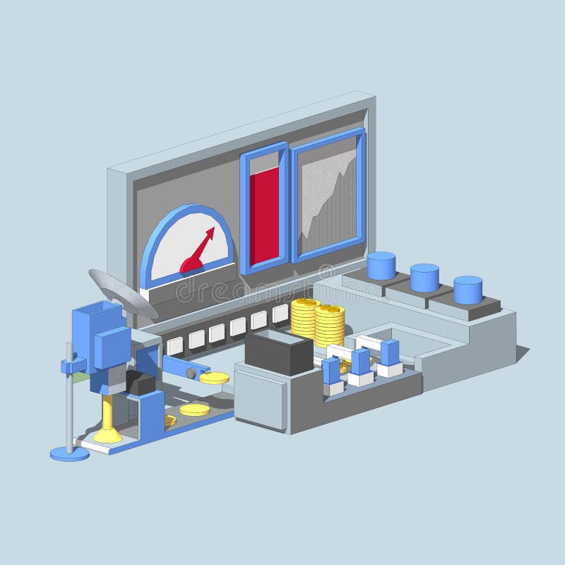 Money machine stock illustration. Illustration of idea - 86410248