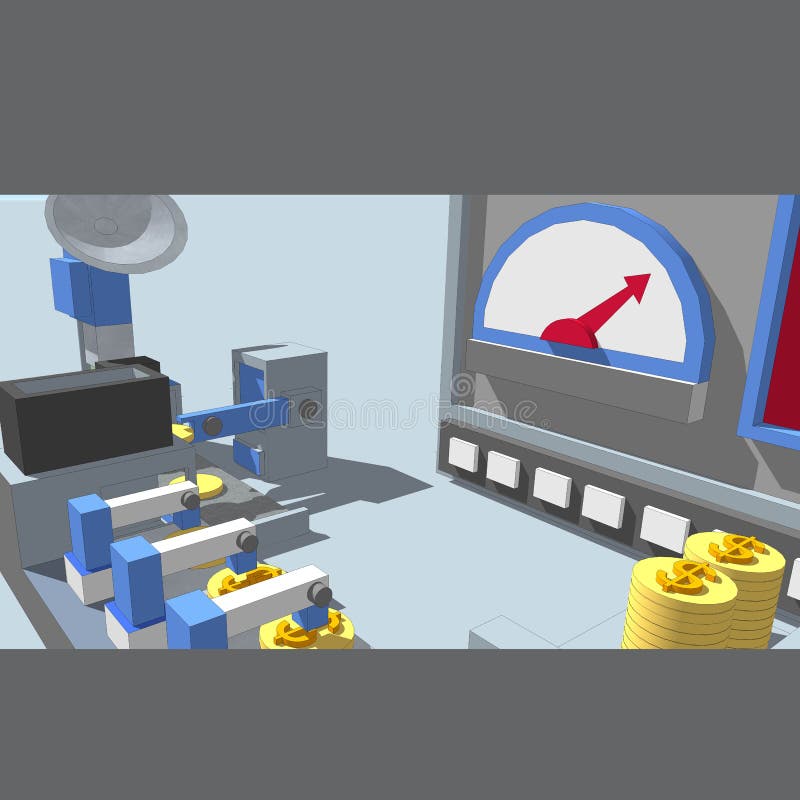 Money machine stock illustration. Illustration of design - 86410304