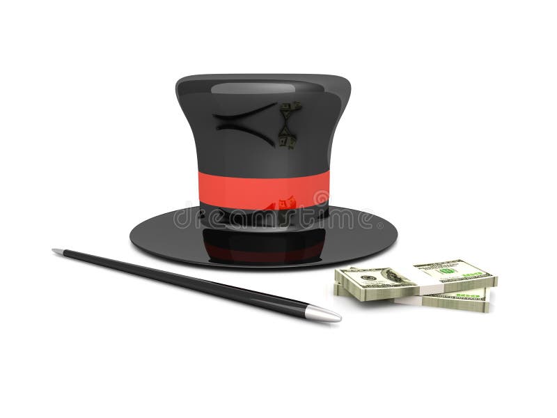 Money magic stock illustration. Illustration of money - 25951755
