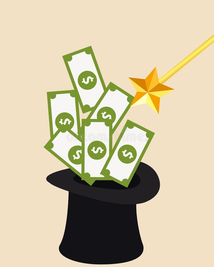 Money Wizard Icon stock vector. Illustration of vector - 192458667