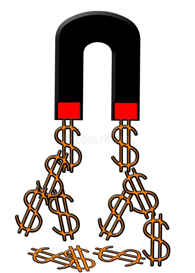 Money magnet stock illustration. Illustration of dollar - 2701765