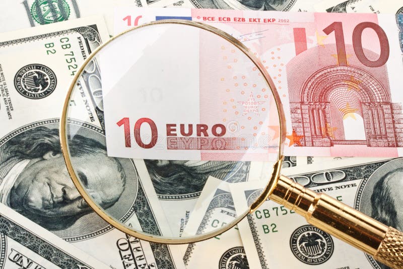 Money and magnifier stock image. Image of money, currency - 7963075