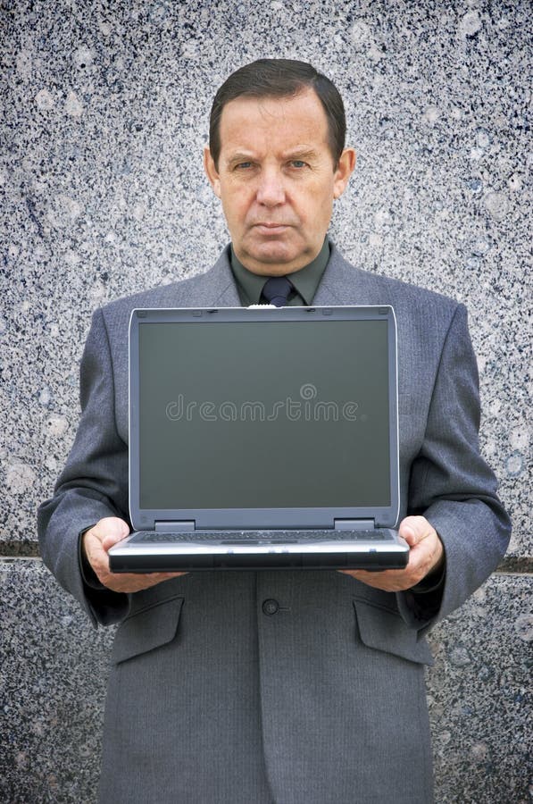 Money-maker with laptop stock photo. Image of high, financier - 270614