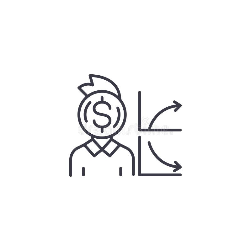Money Maker Linear Icon Concept. Money Maker Line Vector Sign, Symbol ...