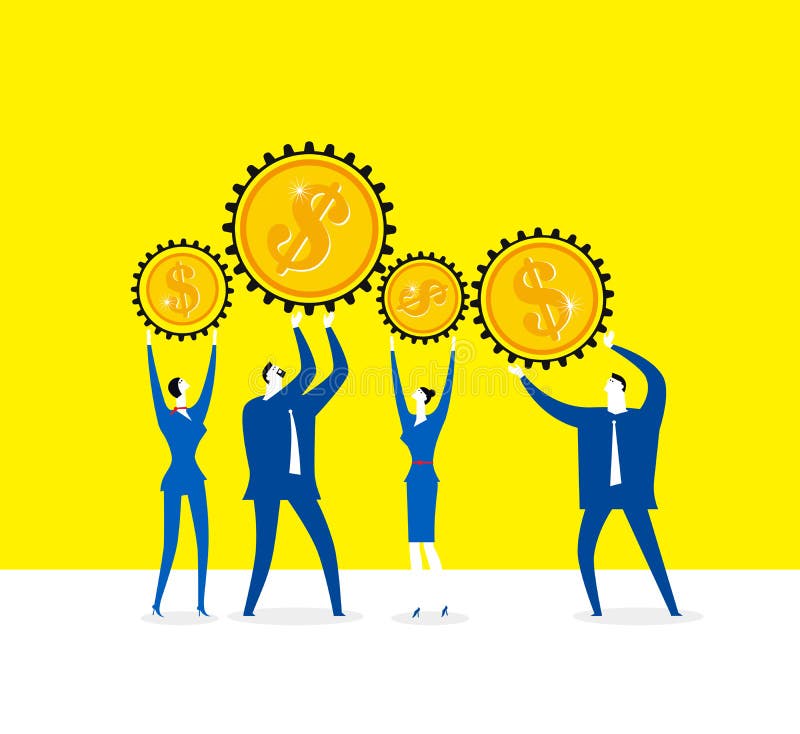 Working together stock illustration. Illustration of motivation - 67034769