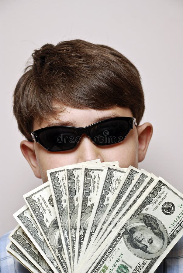 Money Man. stock image. Image of happy, holding, bank - 14649521