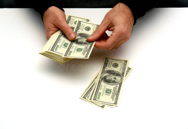 Money man stock image. Image of hundreds, hands, cash - 3961935