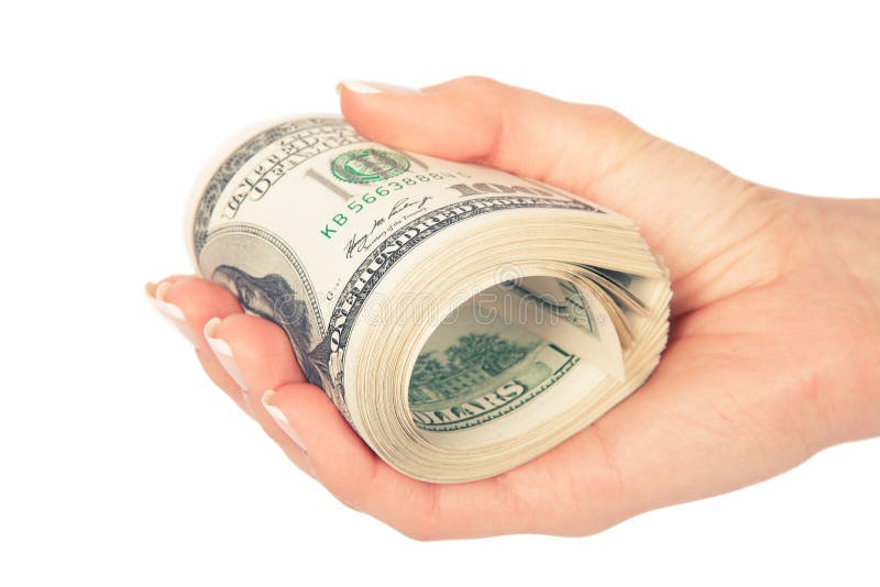 Money stock photo. Image of hand, money, spread, paper - 43810210