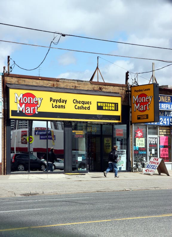 Money Mart Store editorial stock image. Image of point - 19273284
