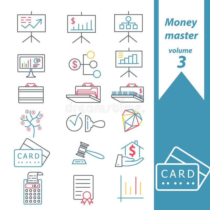 Money master 3 stock vector. Illustration of card, budget - 54995259