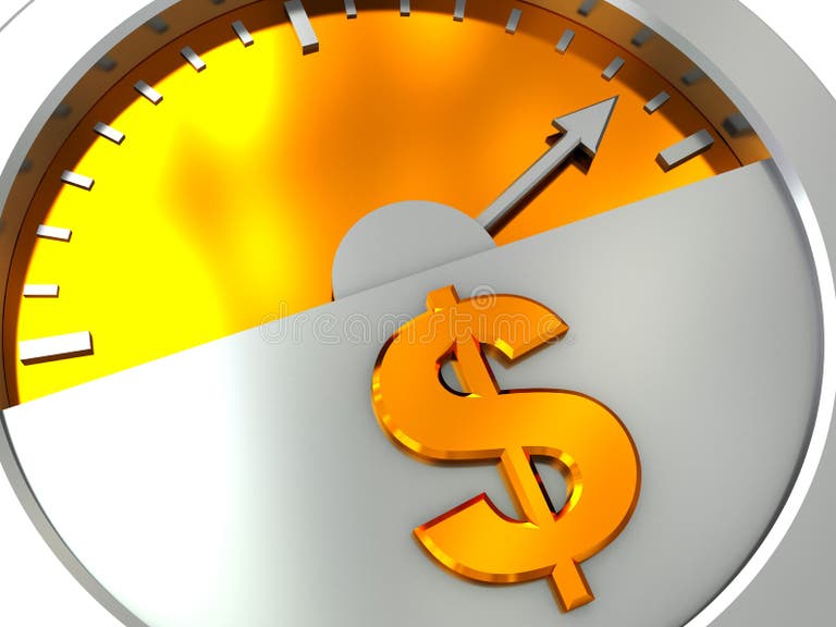 Money meter stock illustration. Illustration of success - 8831384