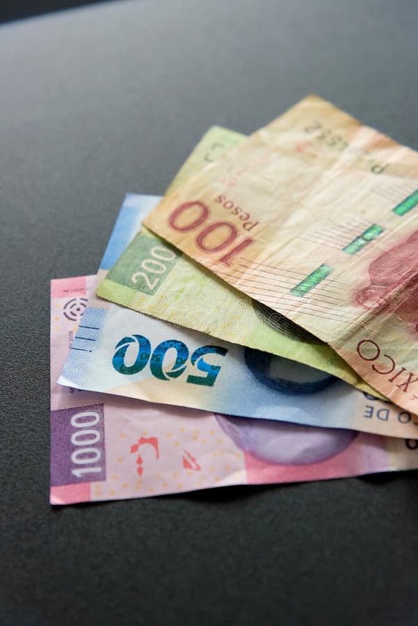 Money - Mexican Pesos, Making a Budget Stock Photo - Image of economy ...