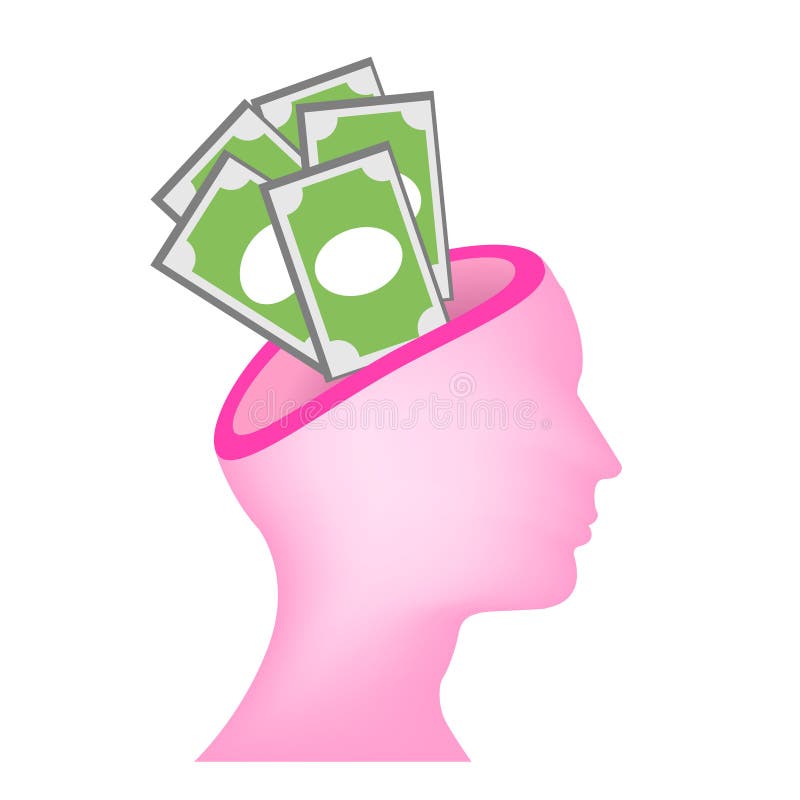 Money on mind vector stock vector. Illustration of banknotes - 10773948